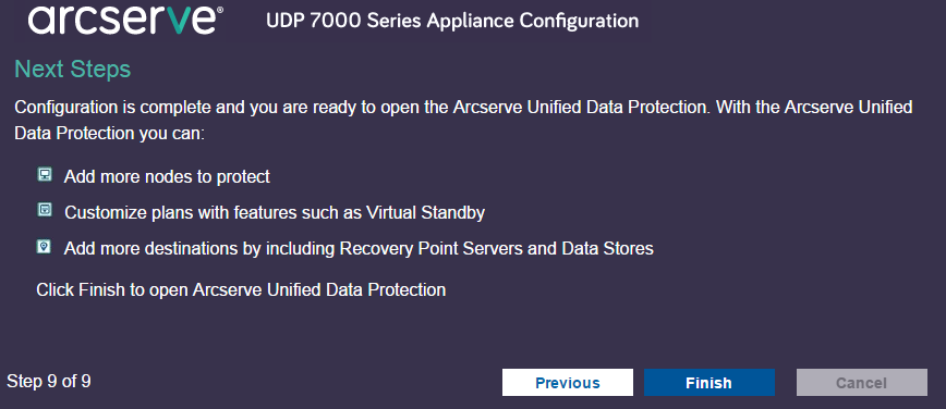 How to Set up the Arcserve UDP Appliance and Create Plans
